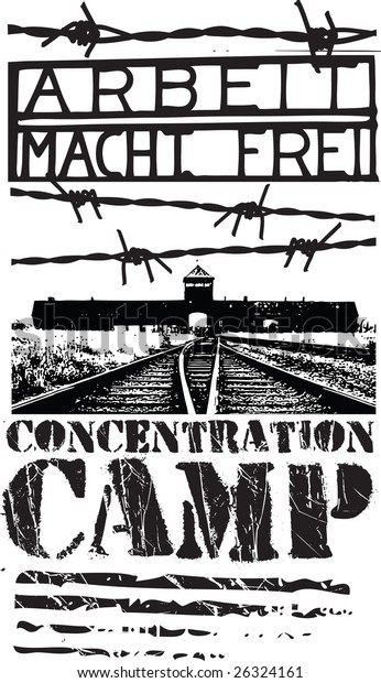 Nazi Concentration Camp Stamp Stock Vector (Royalty Free) 26324161 ...