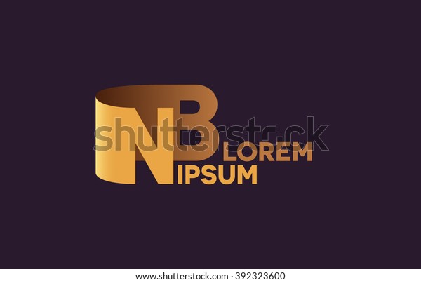 「Nb Letters Logo N B Letters」のベクター画像素材（ロイヤリティフリー） 392323600 | Shutterstock