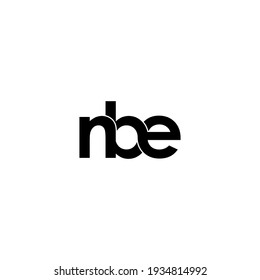Nbe Letter Original Monogram Logo Design: เวกเตอร์สต็อก (ปลอดค่า ...