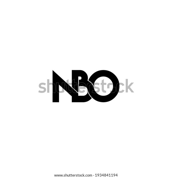 Nbo Letter Original Monogram Logo Design Stock Vector (Royalty Free ...