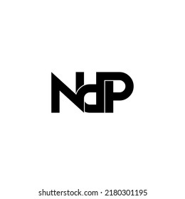 Ndp Letter Original Monogram Logo Design Stock Vector (Royalty Free ...