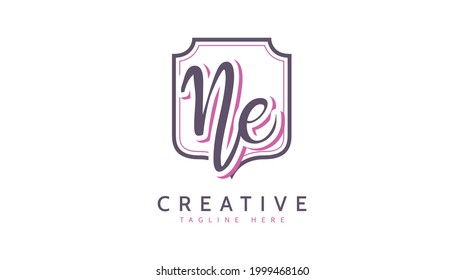 Ne Initials Handwriting Logo Vector Stock Vector (Royalty Free ...