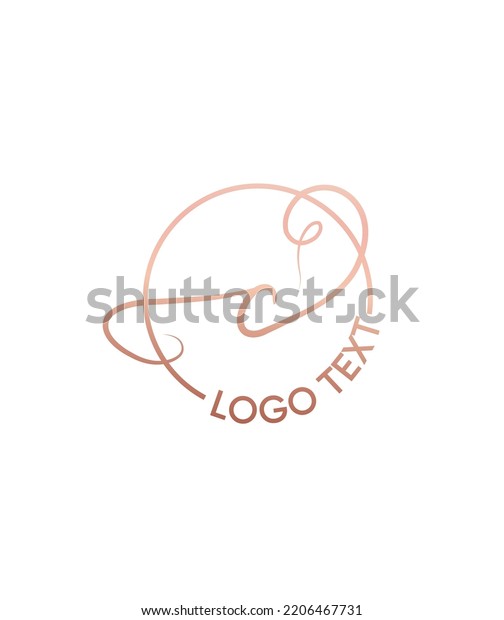 Neat Beautiful Handwritten Font Type C Stock Vector (Royalty Free ...