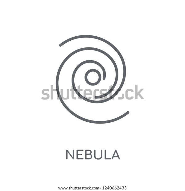 Nebula Linear Icon Modern Outline Nebula Stock Vector (Royalty Free ...