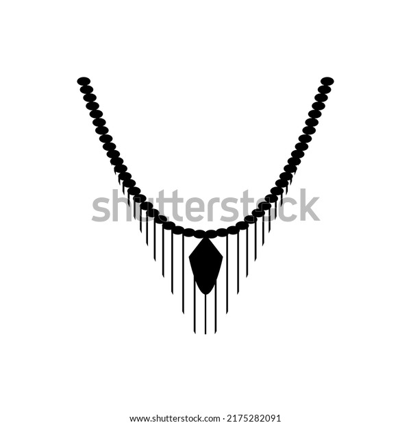 Necklace Icon Vector Illustration Logo Template Stock Vector (Royalty ...