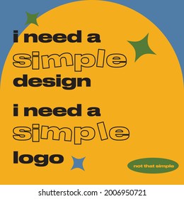 Need Simple Design Need Simple Logo Stock Vector (Royalty Free ...