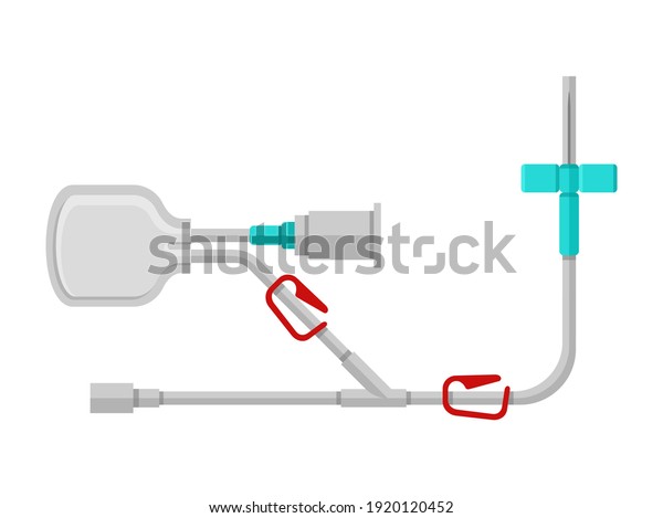 Needle Apheresis System Kit Blood Donation Stock Vector (Royalty Free ...
