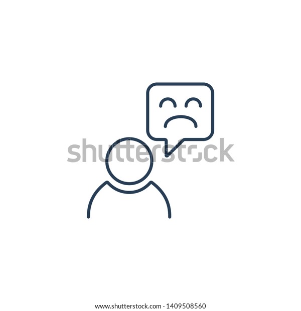 Negative Customer Experience Feedback Vector Linear: เวกเตอร์สต็อก ...