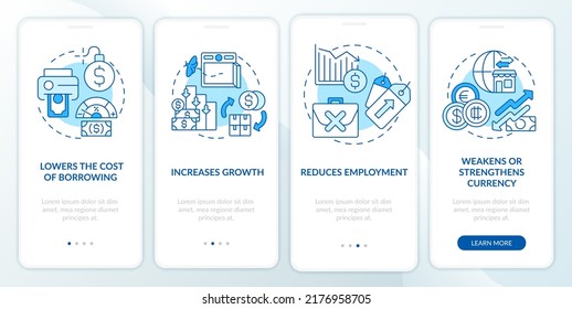 Negative Effects Inflation Blue Onboarding Mobile Stock Vector (Royalty ... Negative Effects Inflation Blue Onboarding Mobile Stock Vector (Royalty ...