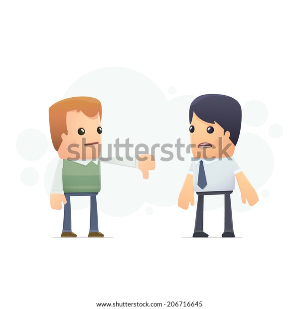 Negative Evaluation Work Conceptual Illustration Stock Vector (Royalty ...