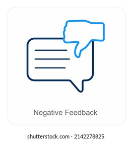 Negative Feedback Ratings Icon Concept Stock Vector (Royalty Free ...