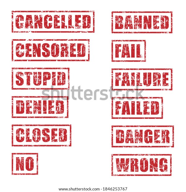 Negative Rubber Stamp Icon Grunge Style Stock Vector (Royalty Free ...