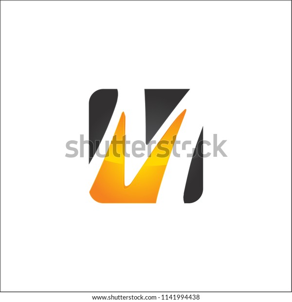 Negative Space 3d Style M Letter Stock Vector (Royalty Free) 1141994438 ...
