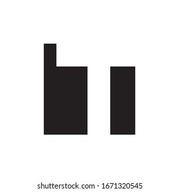 Negative Space Alphabet Logo Design Stock Vector (Royalty Free ...