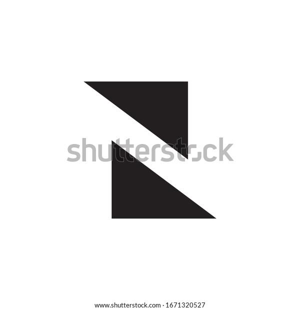 Negative Space Alphabet Logo Design Stock Vector (Royalty Free ...