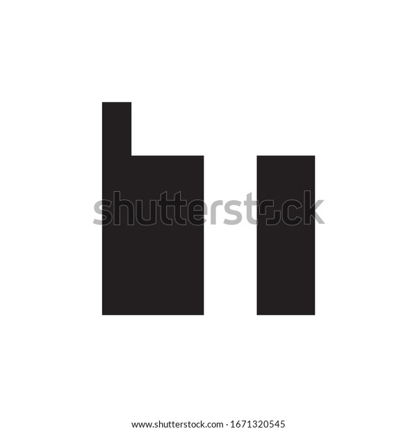 Negative Space Alphabet Logo Design Stock Vector (Royalty Free ...
