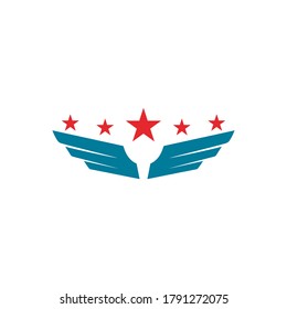 Negative Space Bird Wing Logo Stock Vector (Royalty Free) 1791272075