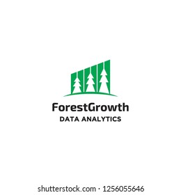 Negative Space Forest Pines Tree Bar Stock Vector (Royalty Free ...