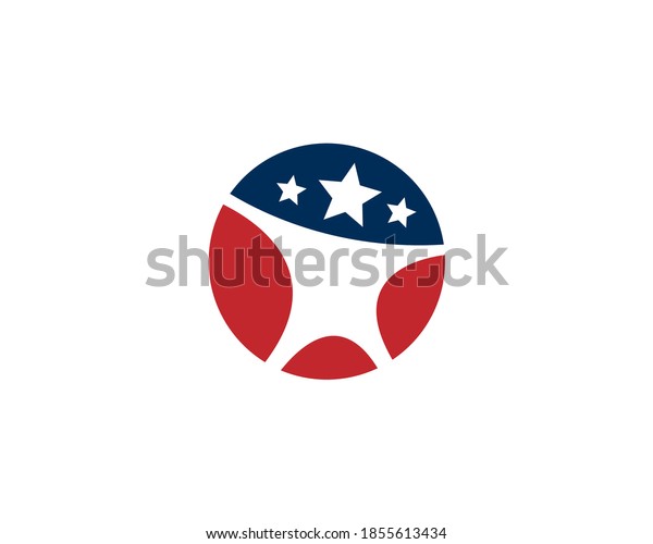 Negative Space Star Head Person Figure Stock Vector (Royalty Free ...