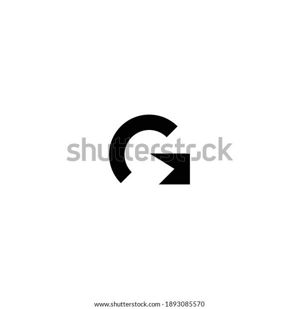 Negative Space Warrior Letter G Bookmark Stock Vector (Royalty Free ...
