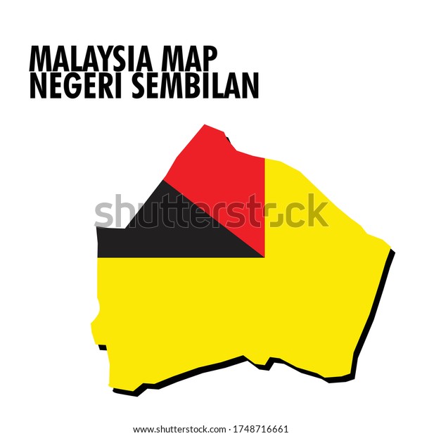 Negeri Sembilan State Map Malaysia Country Stock Vector (Royalty Free ...
