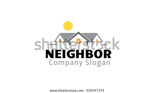 Neighbor Property Logo Vector Symbol Design Stock Vector (Royalty Free ...