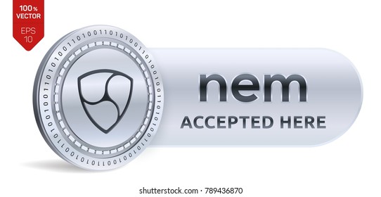 Nem Accepted Sign Emblem 3d Isometric Stock Vector (Royalty Free ...