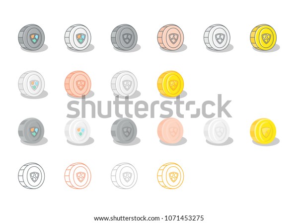 Nem Xem Coin Cartoon Vector Design Stock Vector (Royalty Free ...