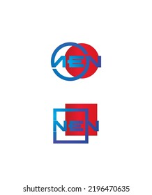 Nen Creative Modern Vector Logo Template Stock Vector (Royalty Free ...