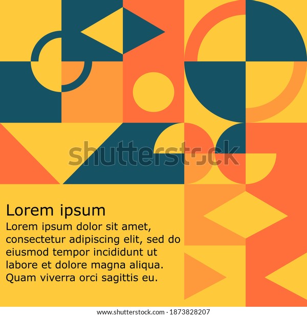 Neo Geo Poster Poster Template Geometric Stock Vector (Royalty Free ...