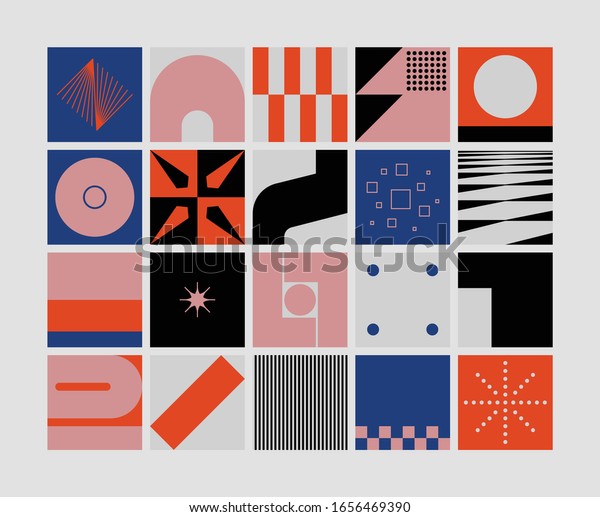 Neo Modernism Artwork Pattern Made Abstract Stock Vector (Royalty Free ...