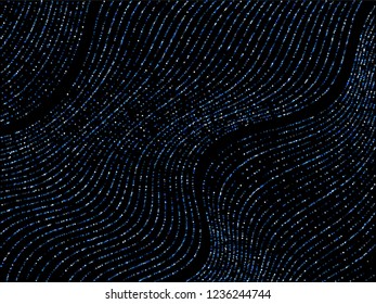 Neon Blue Curve Lines Multiple Rhombus Stock Vector (Royalty Free ...