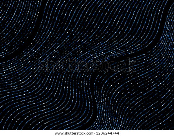 Neon Blue Curve Lines Multiple Rhombus Stock Vector (Royalty Free ...