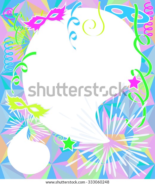 Neon Color Party Background Carnival Vector Stock Vector (Royalty Free ...