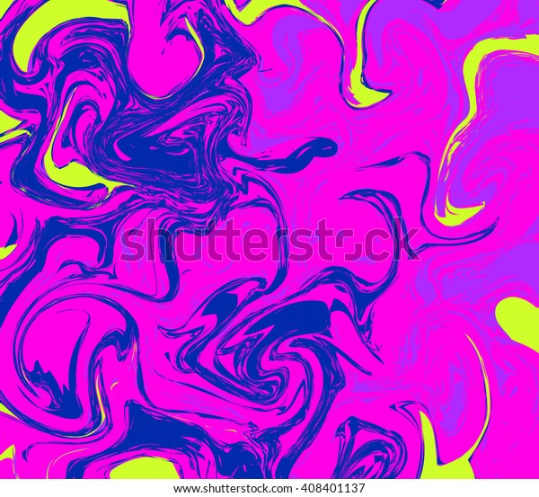 Neon Colors Marble Texture Swirling Stains Stock Vector (Royalty Free ...