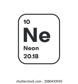 317 imágenes de Neon symbol periodic table icon - Imágenes, fotos y ...