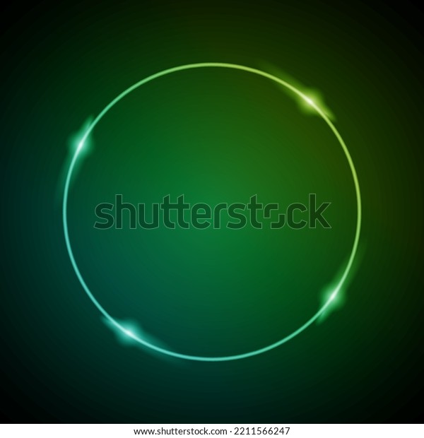 Neon Frame Glow Sparkles Electronic Luminous Stock Vector (Royalty Free ...
