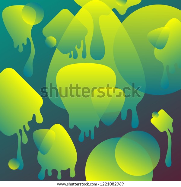 Neon Green Liquid Abstract Gradient Background Stock Vector (Royalty ...