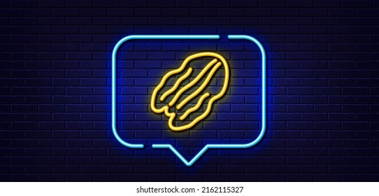 Neon Light Speech Bubble Pecan Nut Stock Vector (Royalty Free ...
