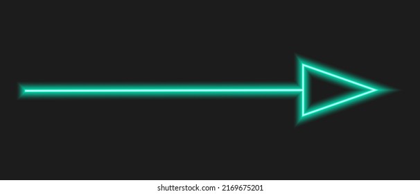 Neon Next Arrow On Dark Background Stock Vector (Royalty Free ...