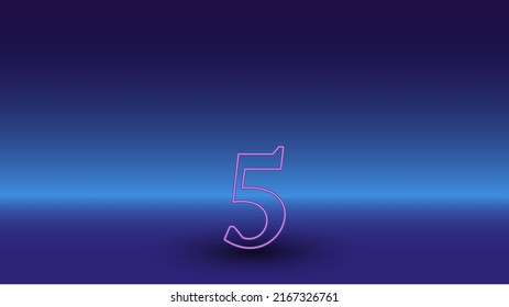 3,860 Neon Number 5 Images, Stock Photos & Vectors | Shutterstock