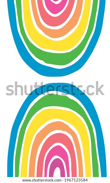 Neon Rainbow Design Poster Wallpaper Stock Vector (Royalty Free ...