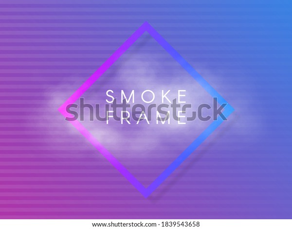 Neon Smoke Effect On Retro Background Stock Vector (Royalty Free ...