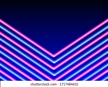 Neon Striped Lighting Abstract Background Vector Stock Vector (Royalty ...