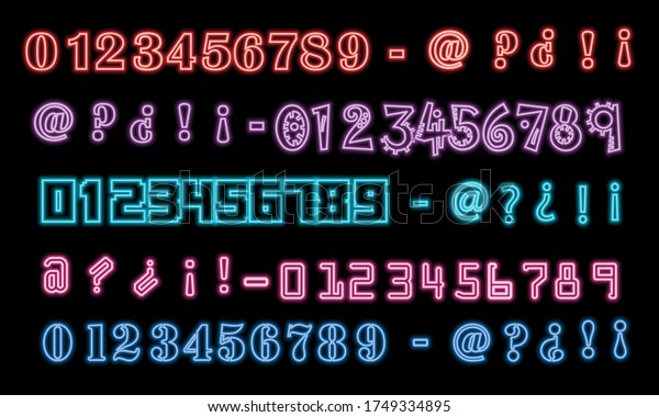 Neon Symbol Design Element Illustration Neon Stock Vector (Royalty Free ...