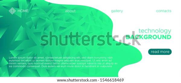 Neon Technology Wallpaper Green Science Background Stock Vector ...
