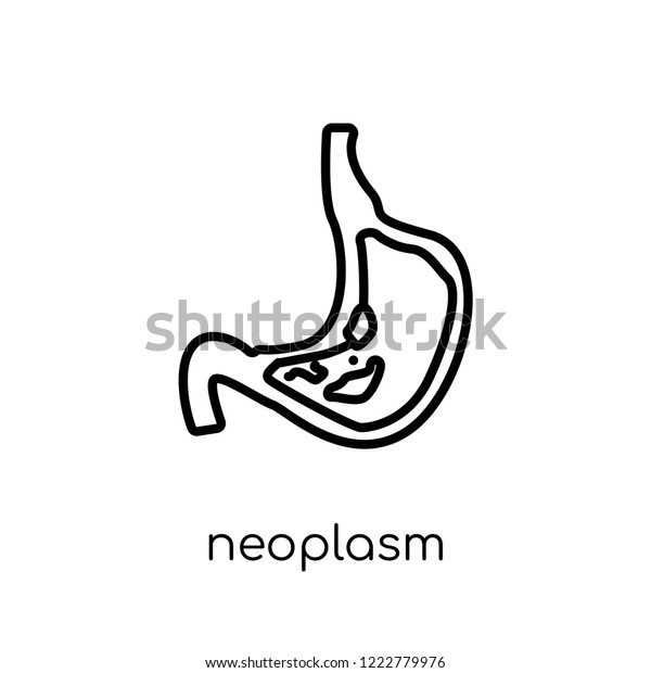 Neoplasm Icon Trendy Modern Flat Linear Stock Vector (Royalty Free ...