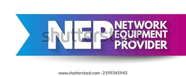 Nep Network Equipment Provider Sell Products Stock Vector (Royalty Free ...