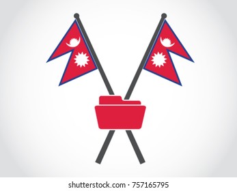 Nepal Emblem Folder Stock Vector (Royalty Free) 757165795 | Shutterstock