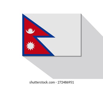 Nepal Long Shadow Flag Stock Vector (Royalty Free) 272486951 | Shutterstock